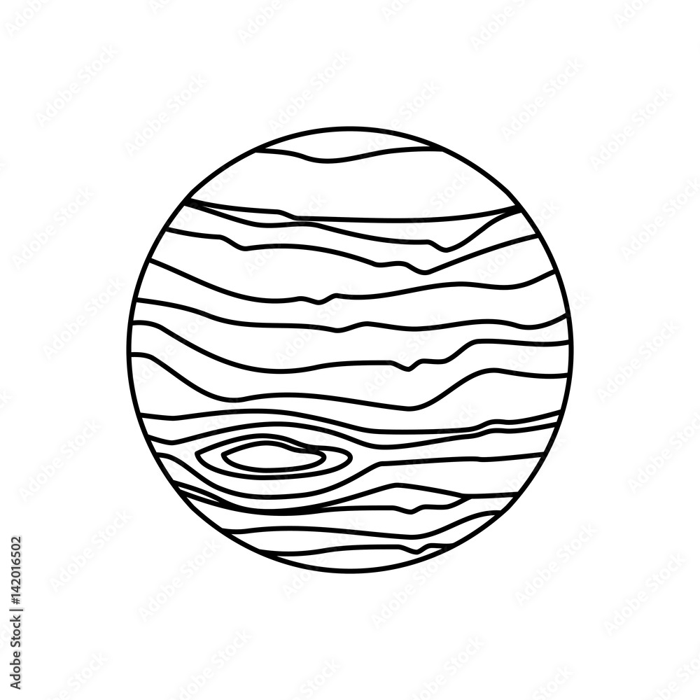 mars planet space outline vector illustration eps 10 Stock Vector ...