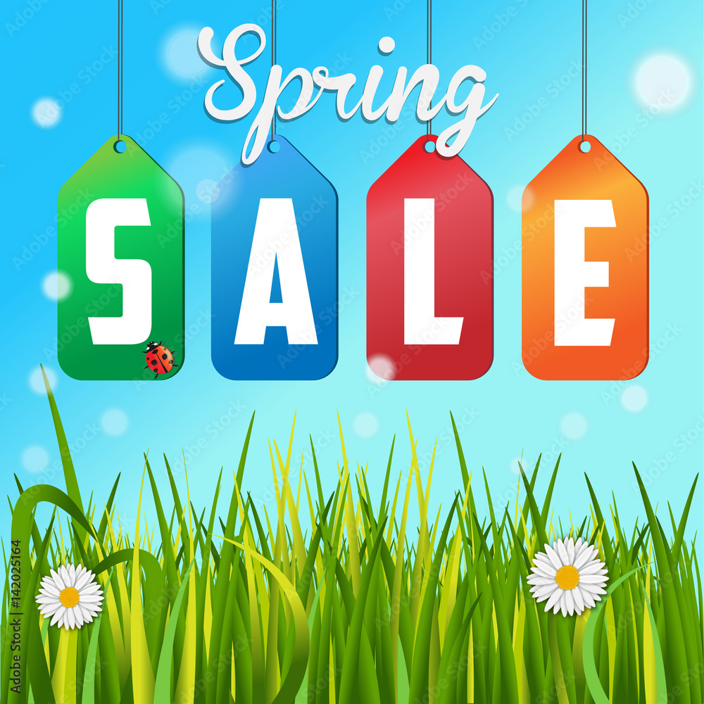 Spring Sale Vector illustration Stock Vector | Adobe Stock