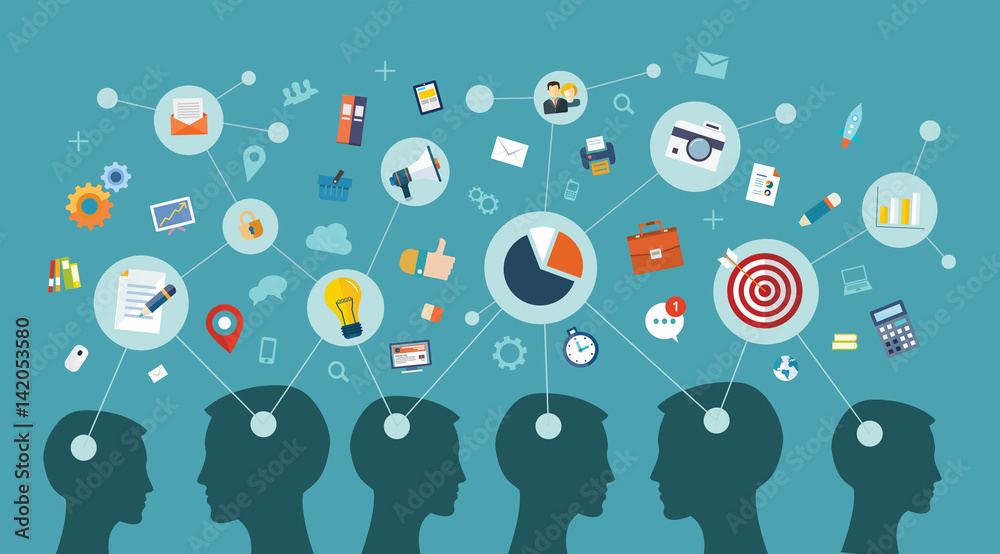 brainstorming Stock-Vektorgrafik | Adobe Stock