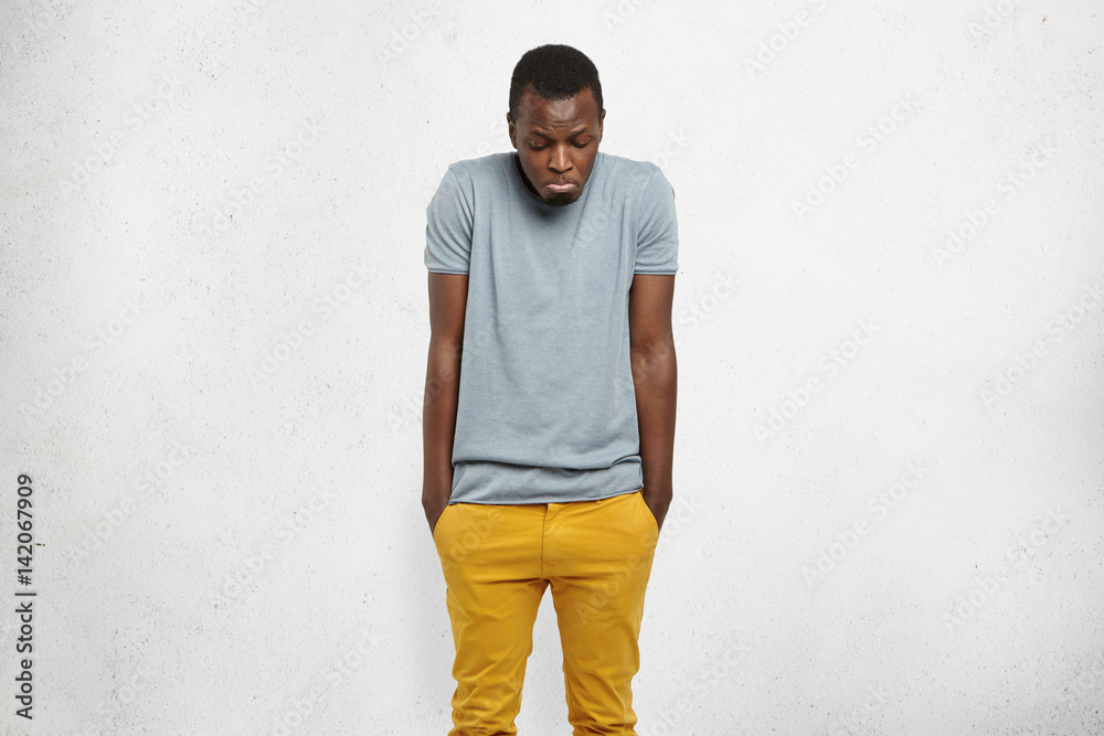 Looking Downward Male Faces