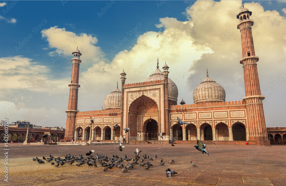 Jama Masjid Delhi is the largest mosque in India and a classic Mughal ...