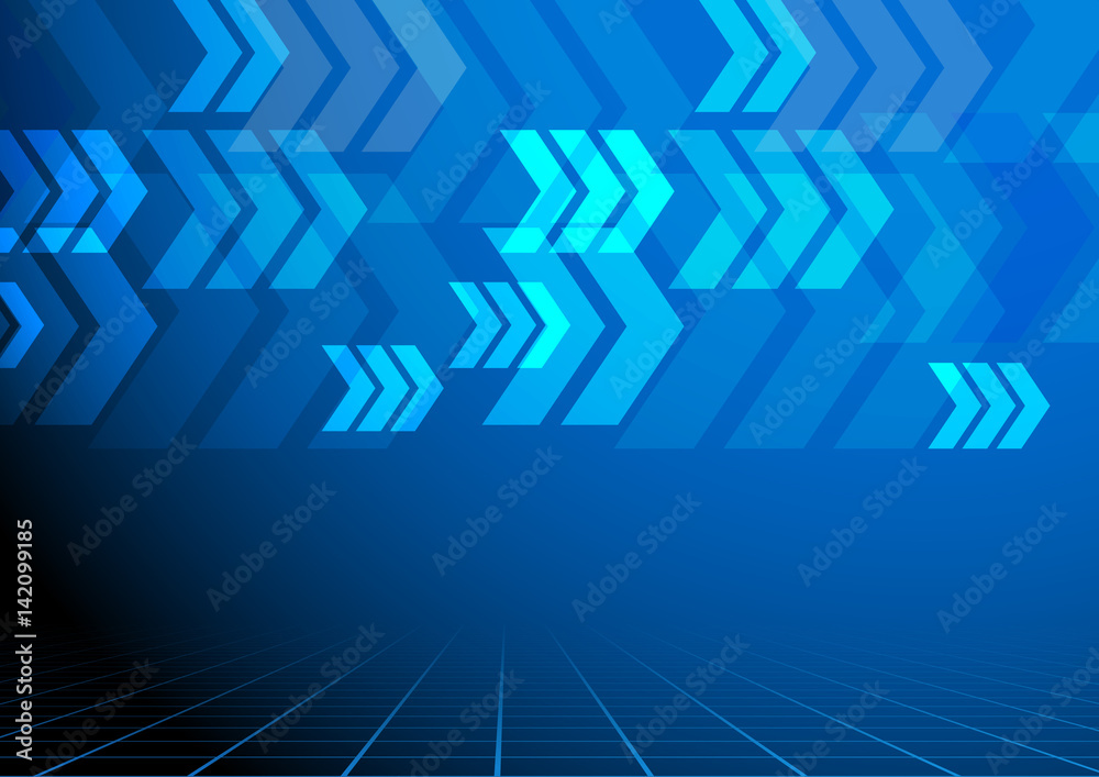 Abstract digital arrows background Stock Vector | Adobe Stock