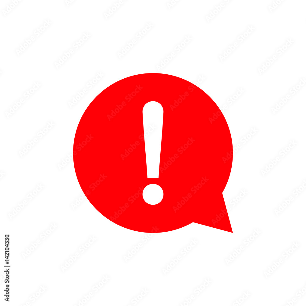 Exclamation mark sign. Stock Vector | Adobe Stock