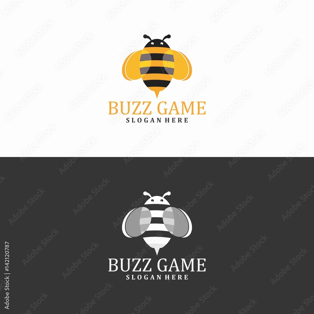 buzz game logo in vector Stock Vector | Adobe Stock