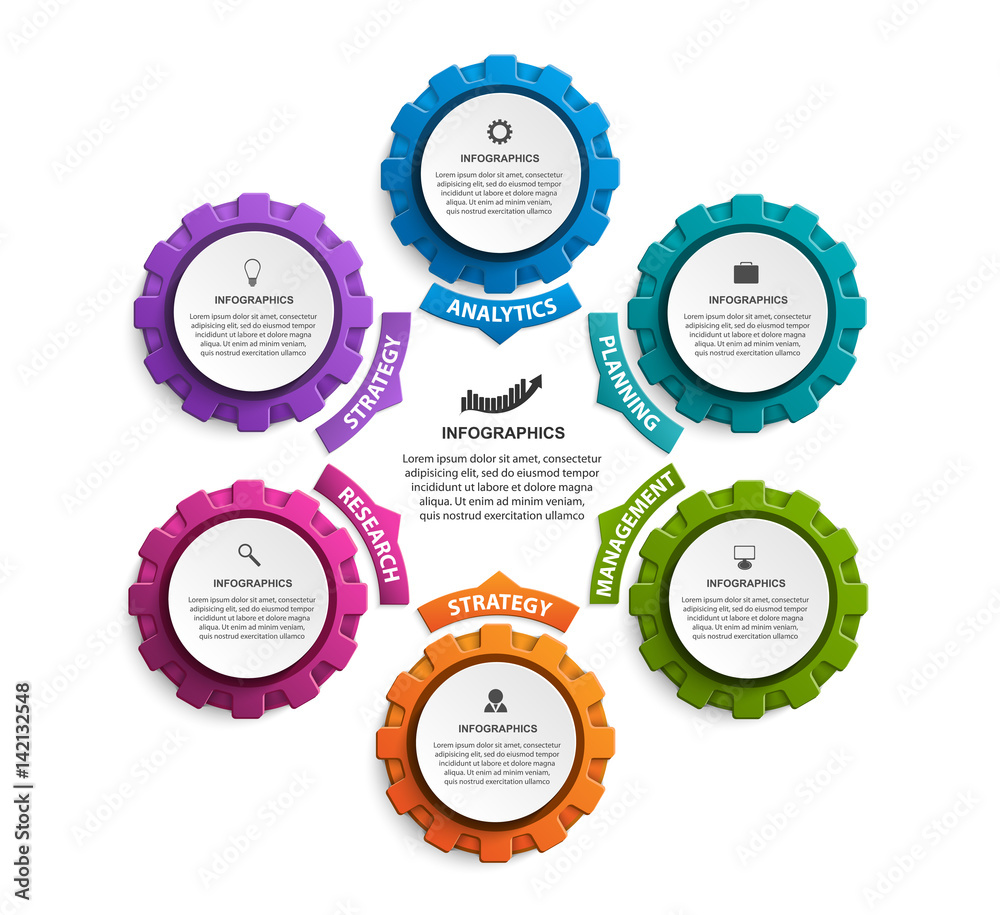 Abstract options infographics template. Infographics for business ...