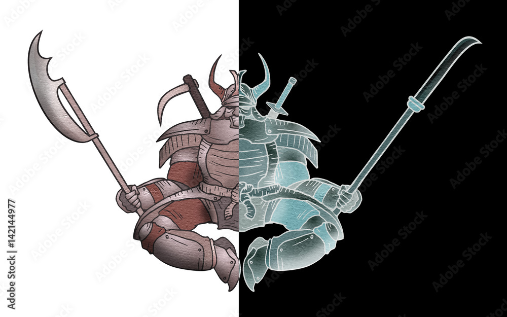 strong shogun Stock Illustration | Adobe Stock