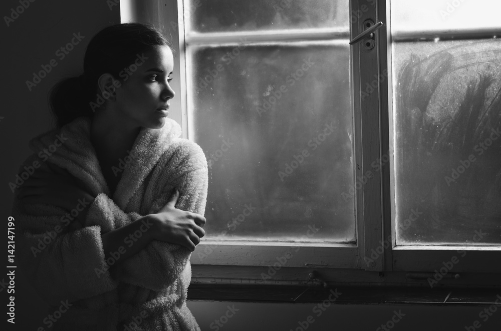 Sad Cancer Patient In Hospital