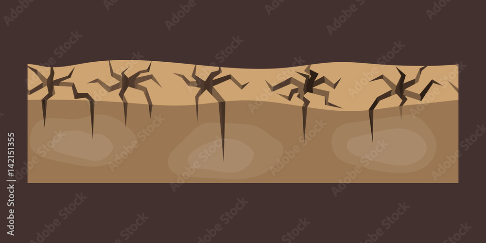 Cross section ground slice isolated some piece nature outdoor ecology ...