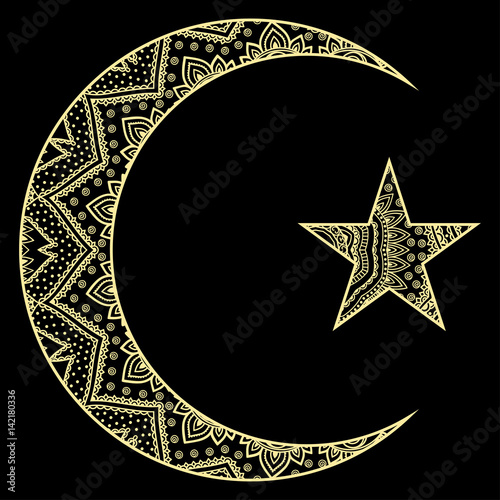 Crescent Moon And Star Tattoo Muslim