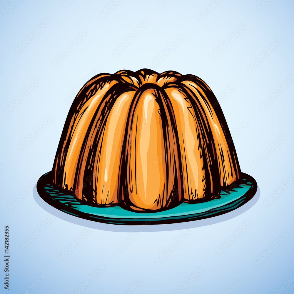 Jelly. Vector drawing Stock Vector | Adobe Stock