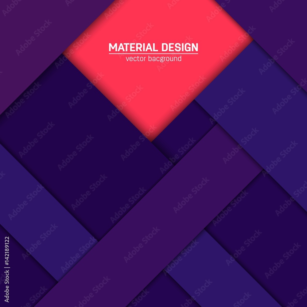 Vector material design background. Abstract creative concept layout ...