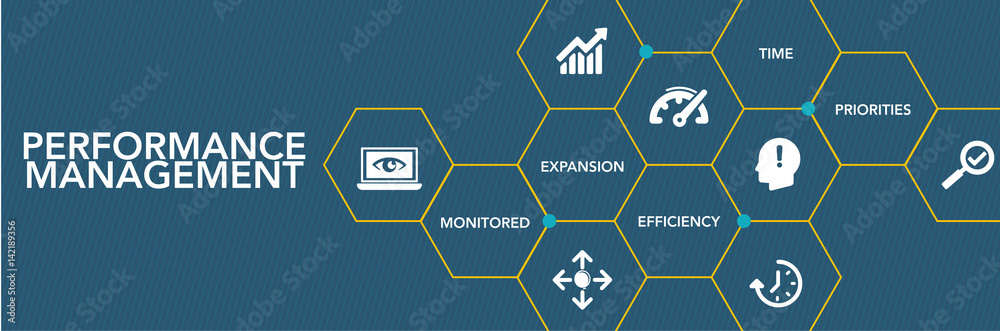 Performance Management Icon Concept Stock Vector | Adobe Stock