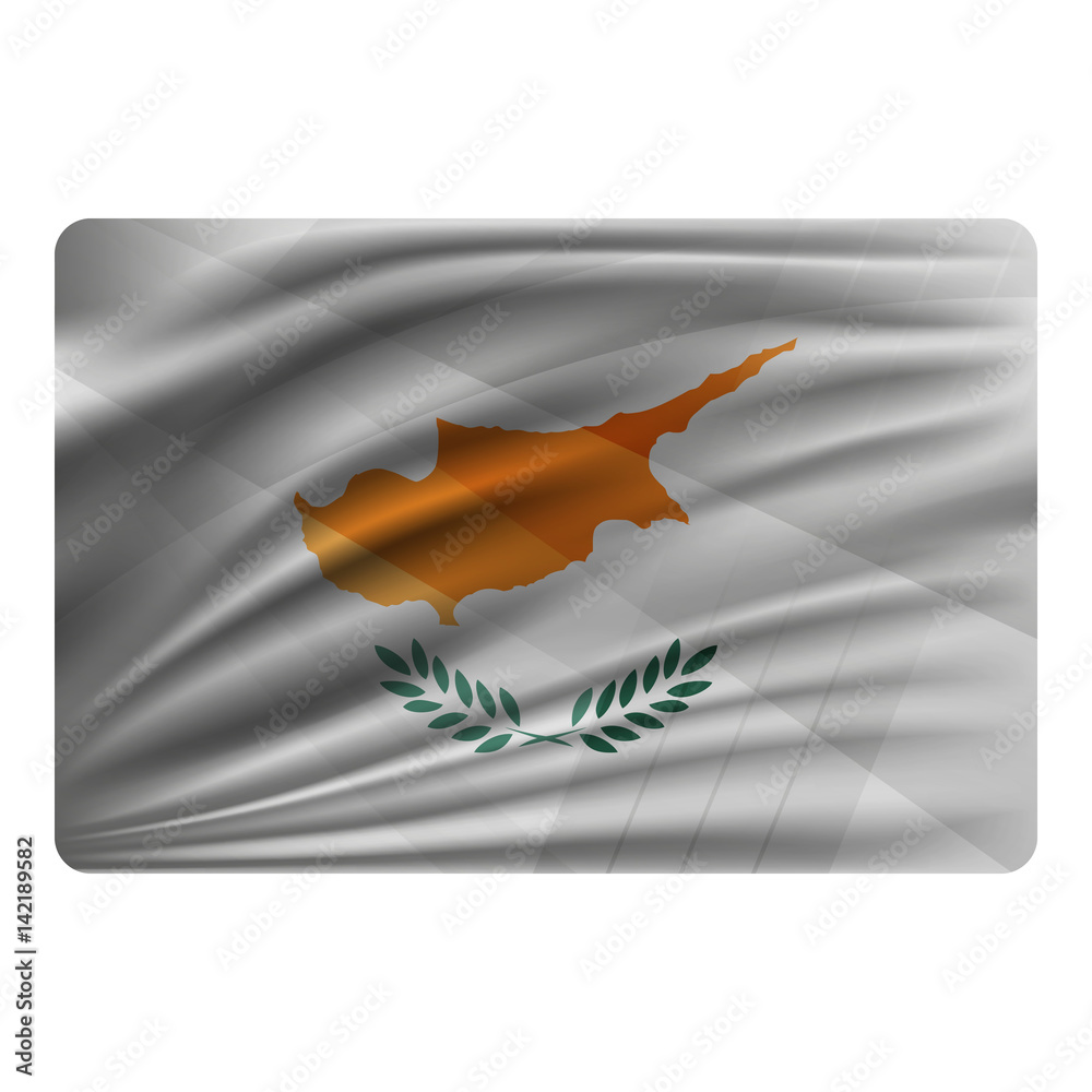 National flag of Cyprus in modern design style. Stock Vector | Adobe Stock