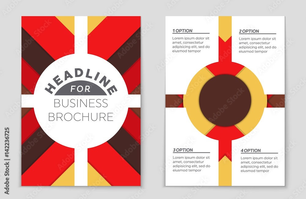 Abstract vector layout background set. For art template design, list ...