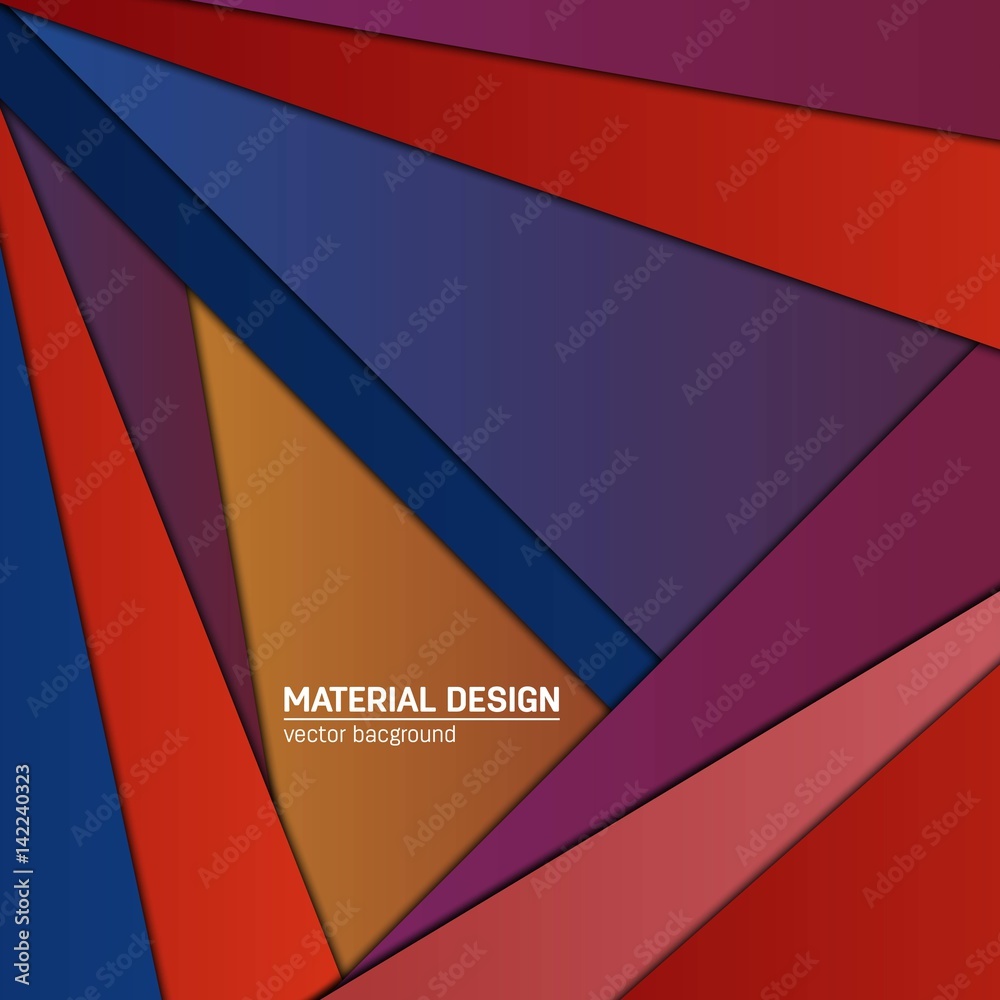 Vector material design background. Abstract creative concept layout ...