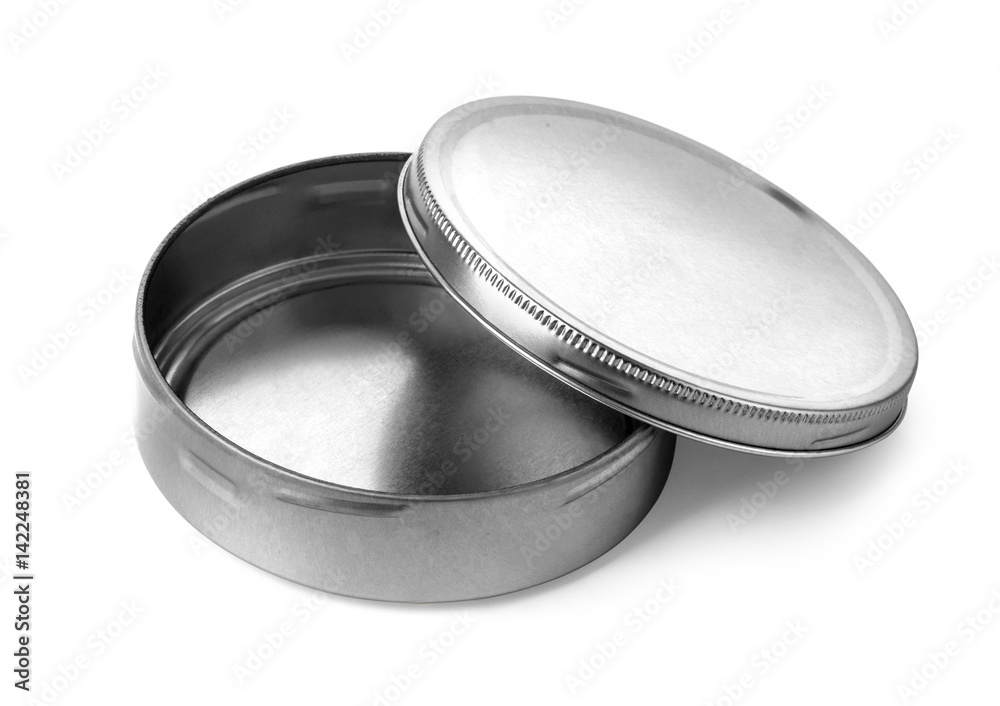 Empty metal box isolated Stock Photo | Adobe Stock