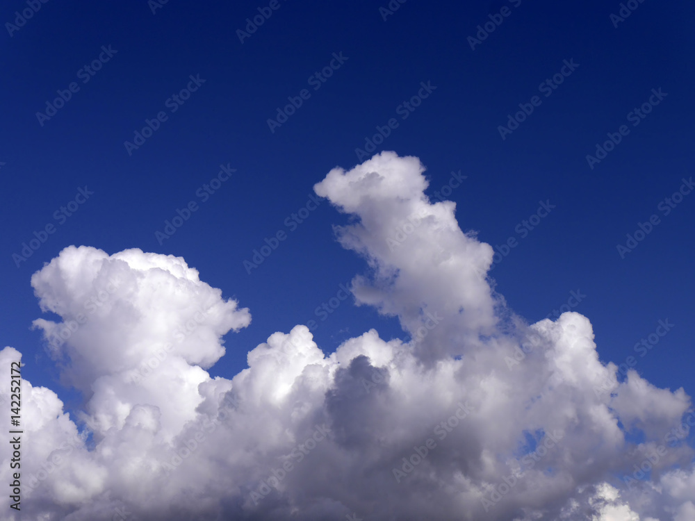Cloudy blue sky Stock Photo | Adobe Stock