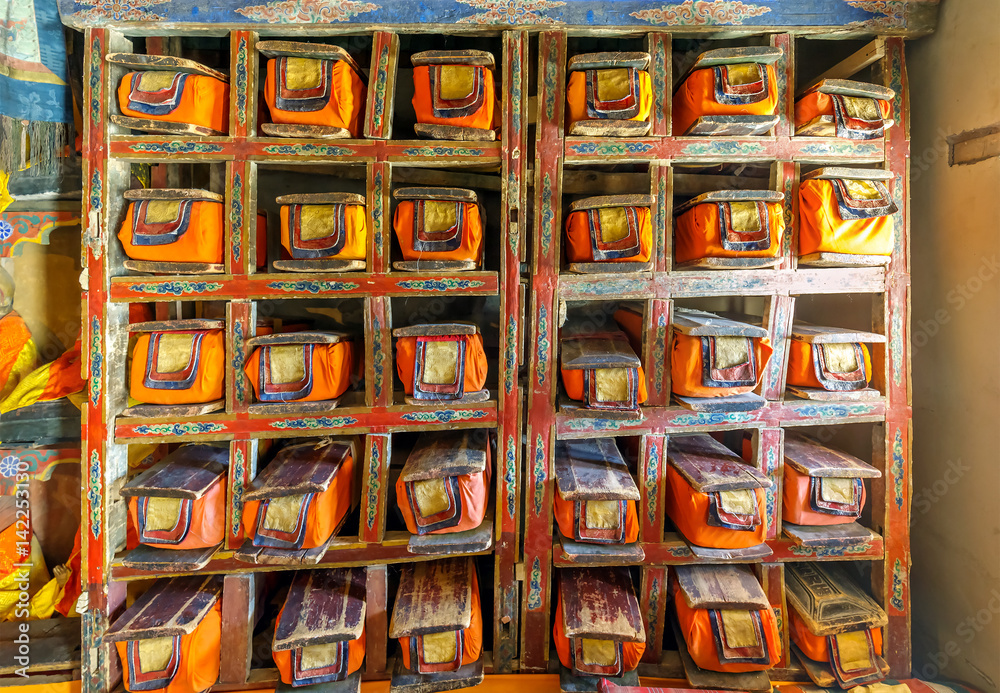 Ancient library in the Thiksey monastery (Gompa) is a repository of ...