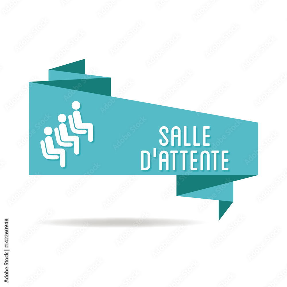 Logo salle d'attente. Stock Vector | Adobe Stock