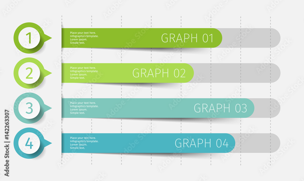 Modern 3d chart, graph. Template for diagram, presentation and chart ...