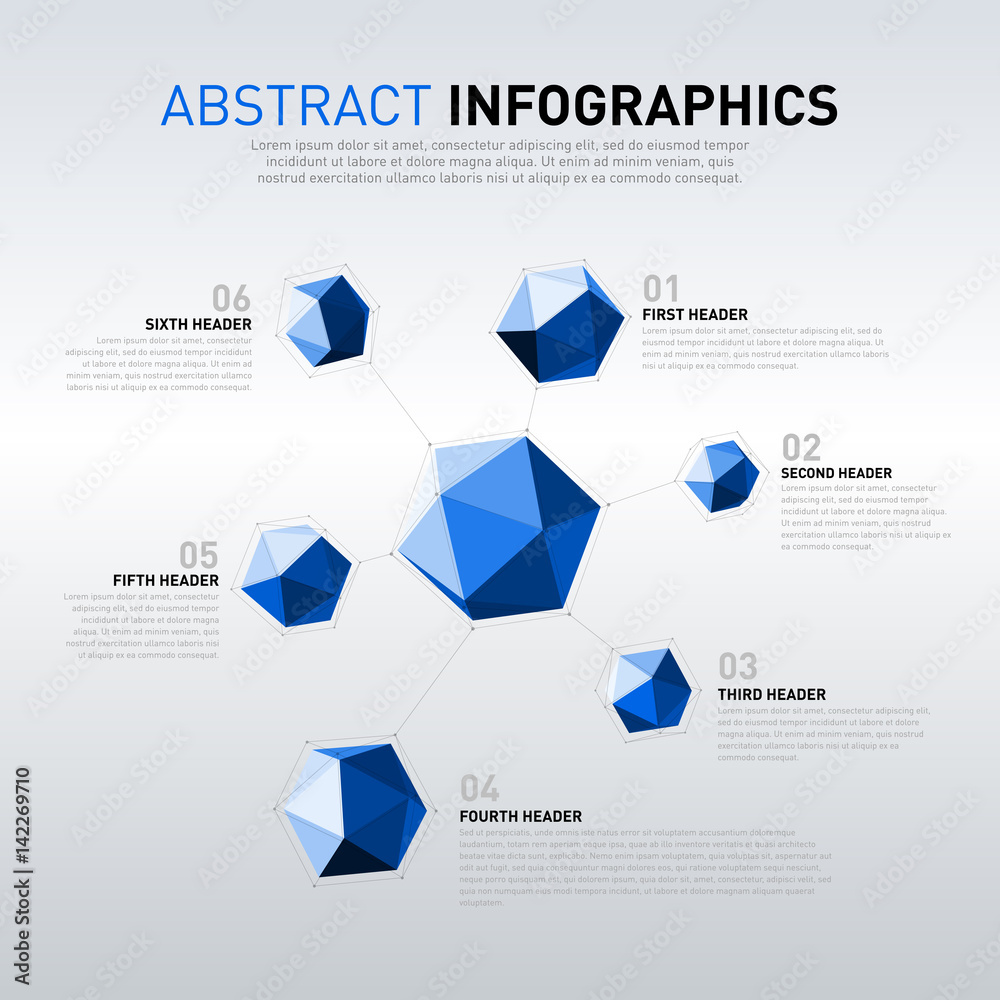 Research infographics concept template. Stock Vector | Adobe Stock