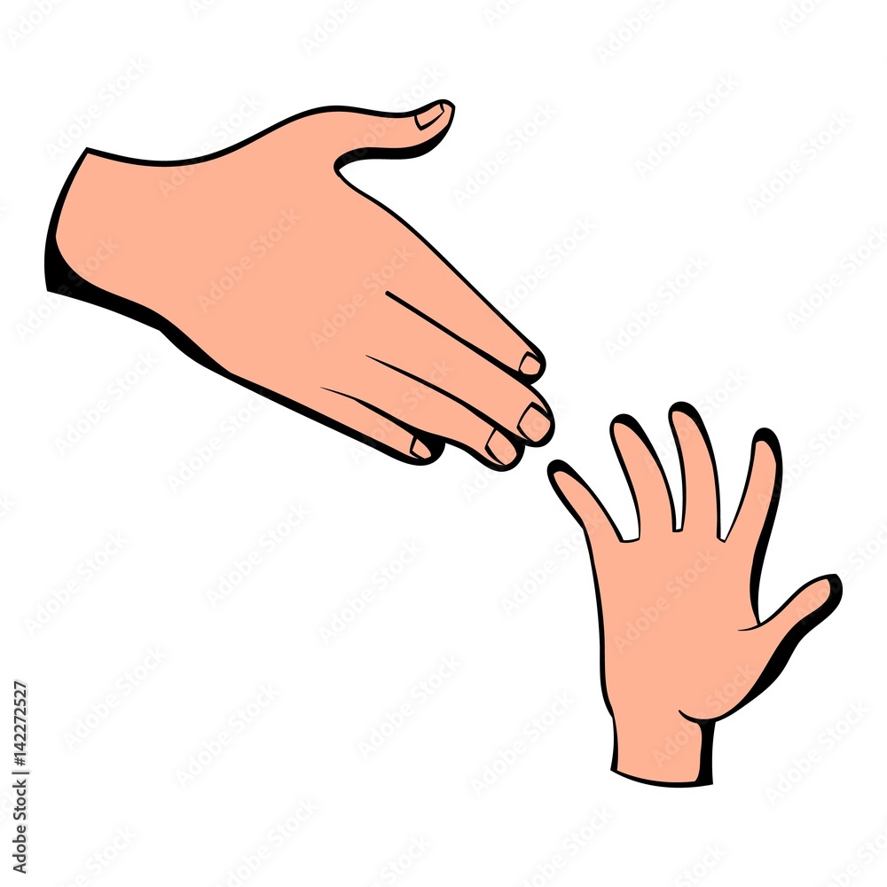 Cartoon Helping Hand