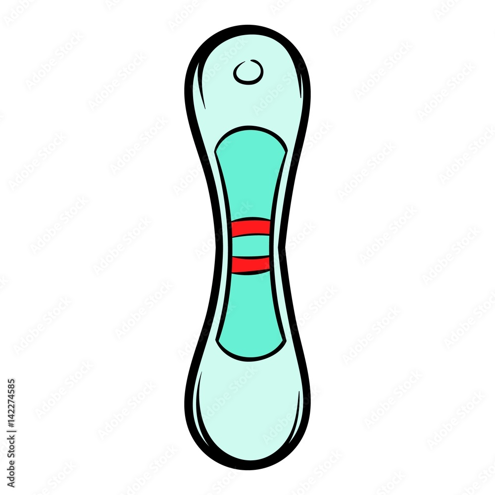 Positive Pregnancy Test Icon Icon Cartoon Stock Vector Adobe Stock