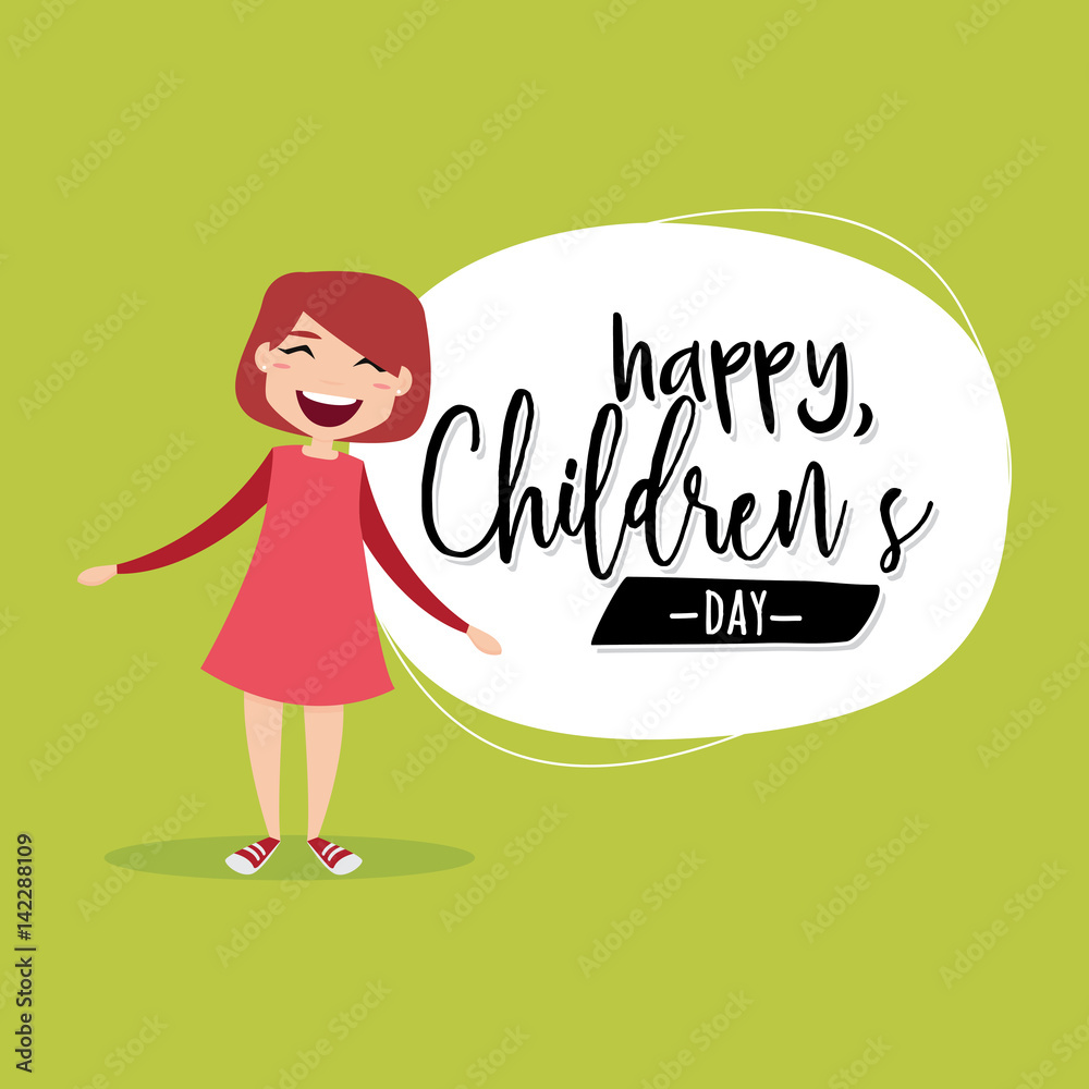 Happy Children day Stock Vector | Adobe Stock