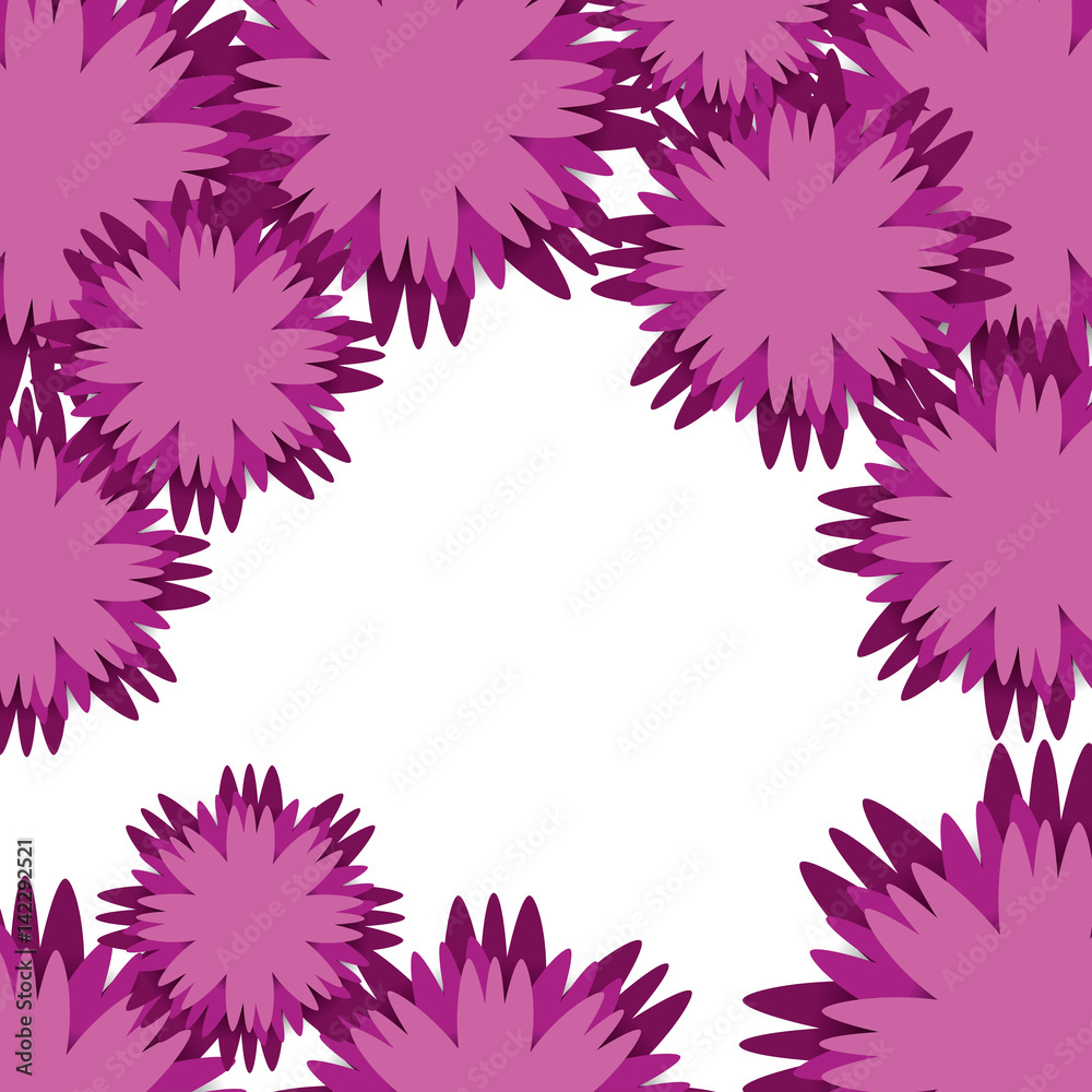 beautiful flowers decoration background Stock Vector | Adobe Stock