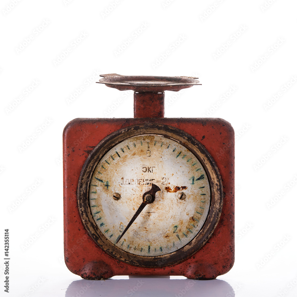 scale, vintage, old, kitchen, isolated, food, white, antique, weight ...