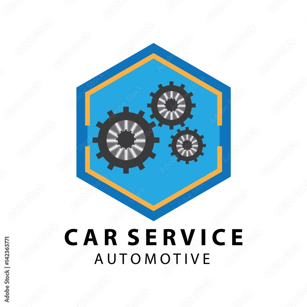 car service logo, vector illustration Stock Vector | Adobe Stock