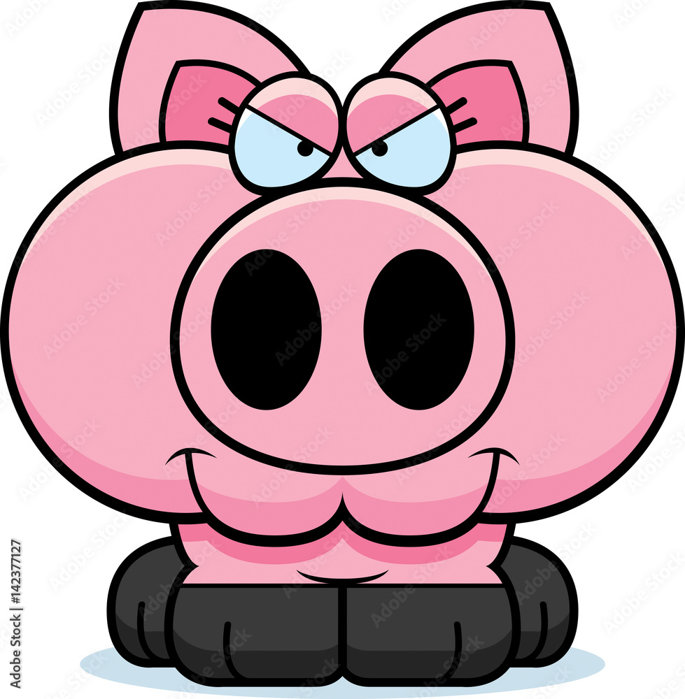 Vetor de Cartoon Devious Pig do Stock | Adobe Stock