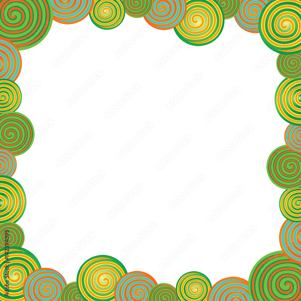 Spiral frame / pattern Stock Vector | Adobe Stock