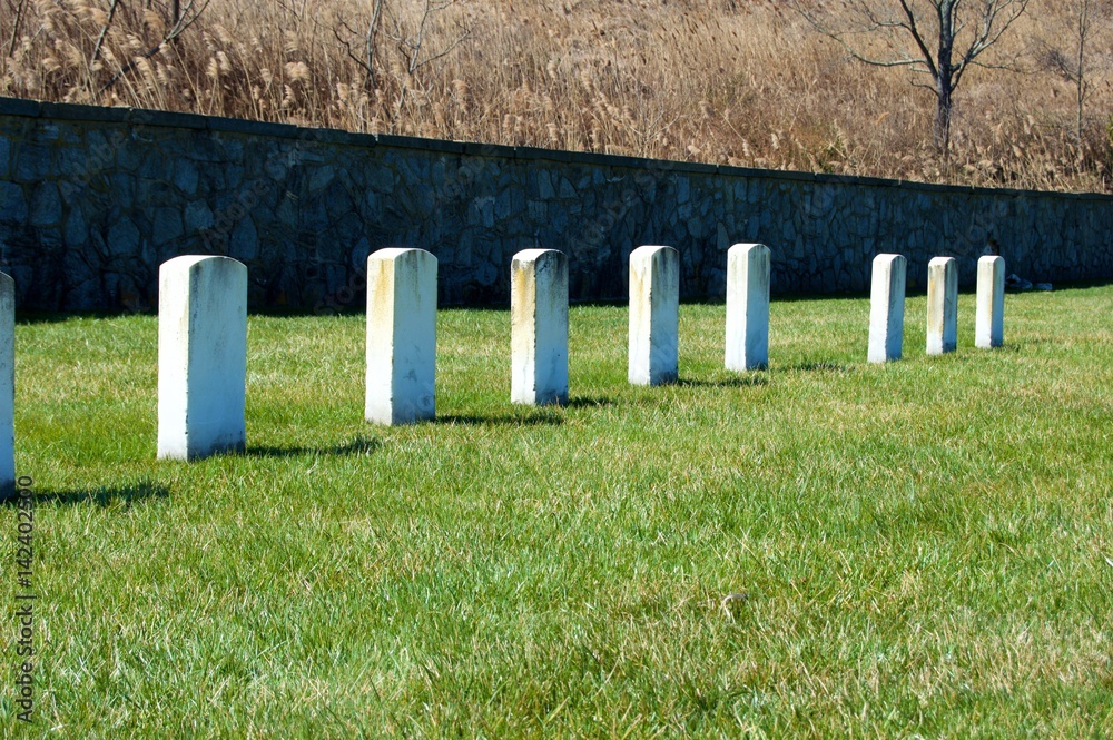 Finn's Point National Cemetery, Civil War Monument Stock Photo | Adobe ...