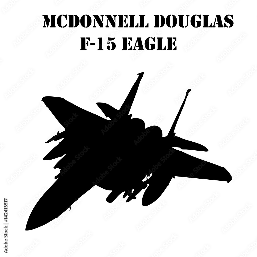 McDonnell Douglas F-15 eagle Stock Vector | Adobe Stock