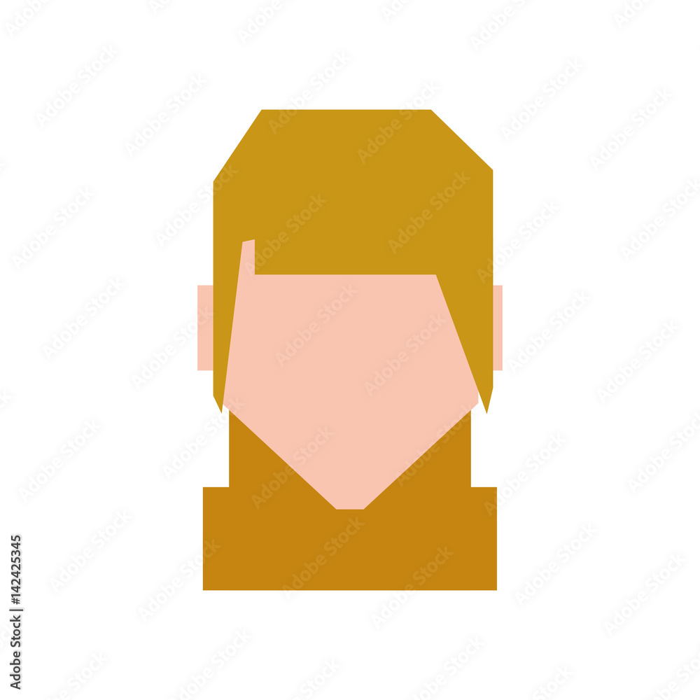 Woman faceless profile icon vector illustration graphic design Stock ...