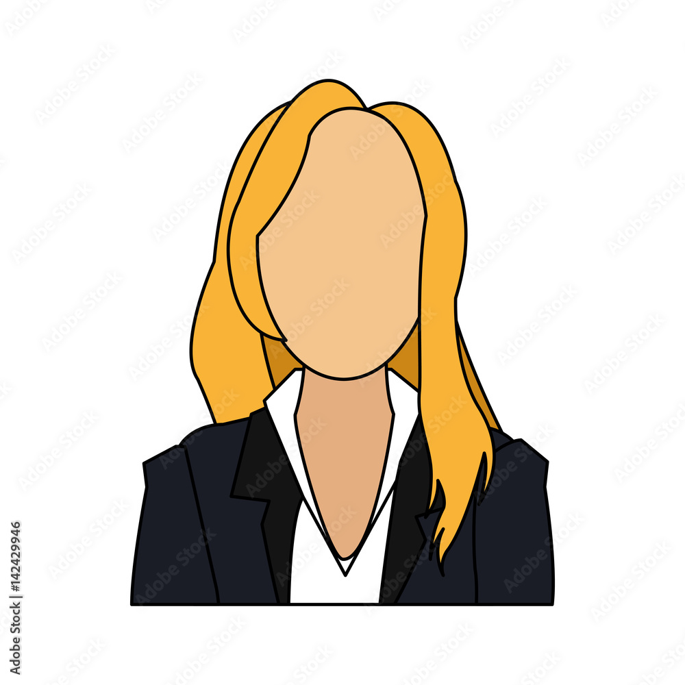 faceless business woman icon image vector illustration design Stock ...