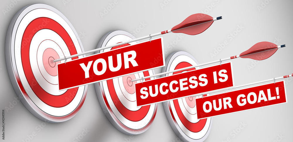 Your Success is our goal! / Target Stock Photo | Adobe Stock
