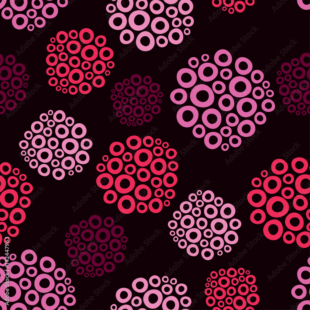 Colorful bubbles seamless pattern background. Vector illustration ...
