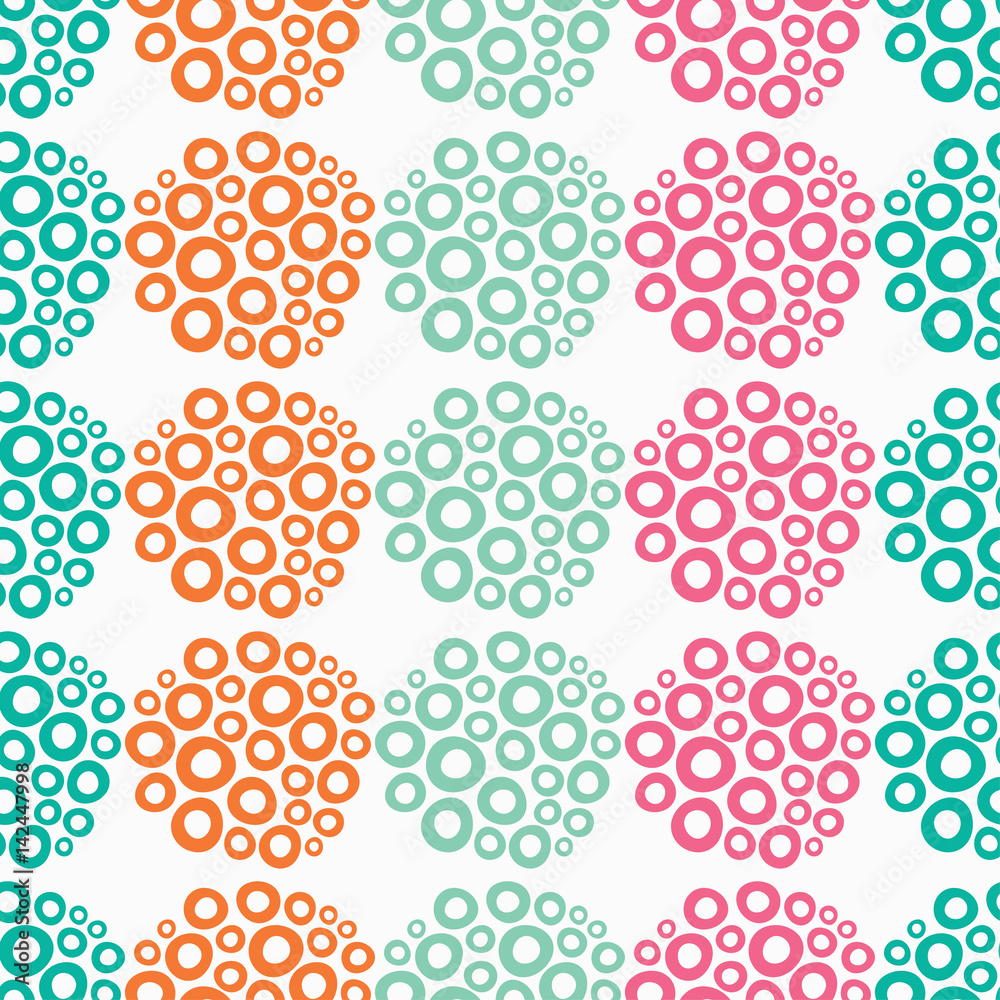 Colorful bubbles seamless pattern background. Vector illustration ...
