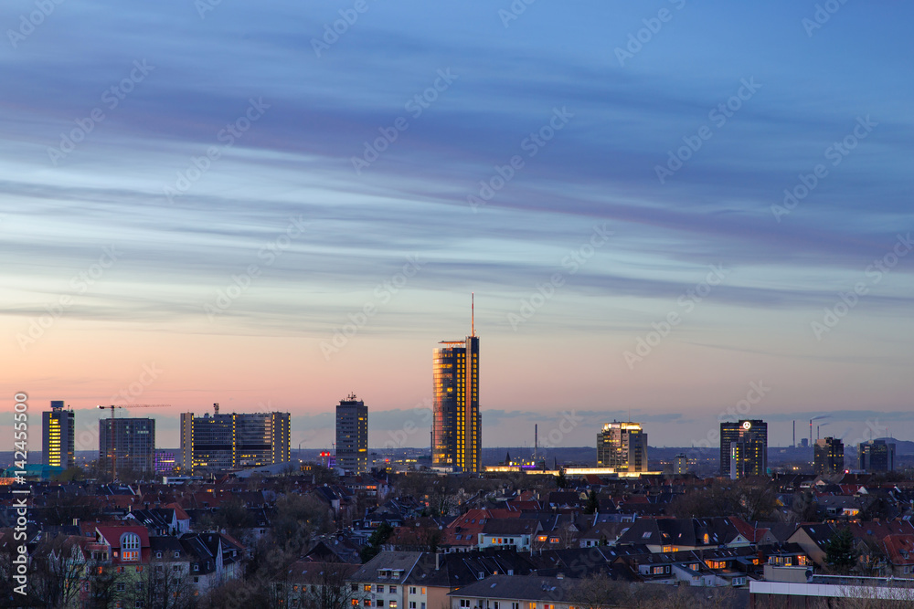 Skyline Stadt Essen Stock-Foto | Adobe Stock