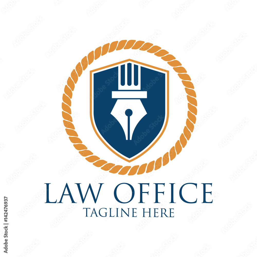 law firm logo with text space for your slogan / tagline, vector ...