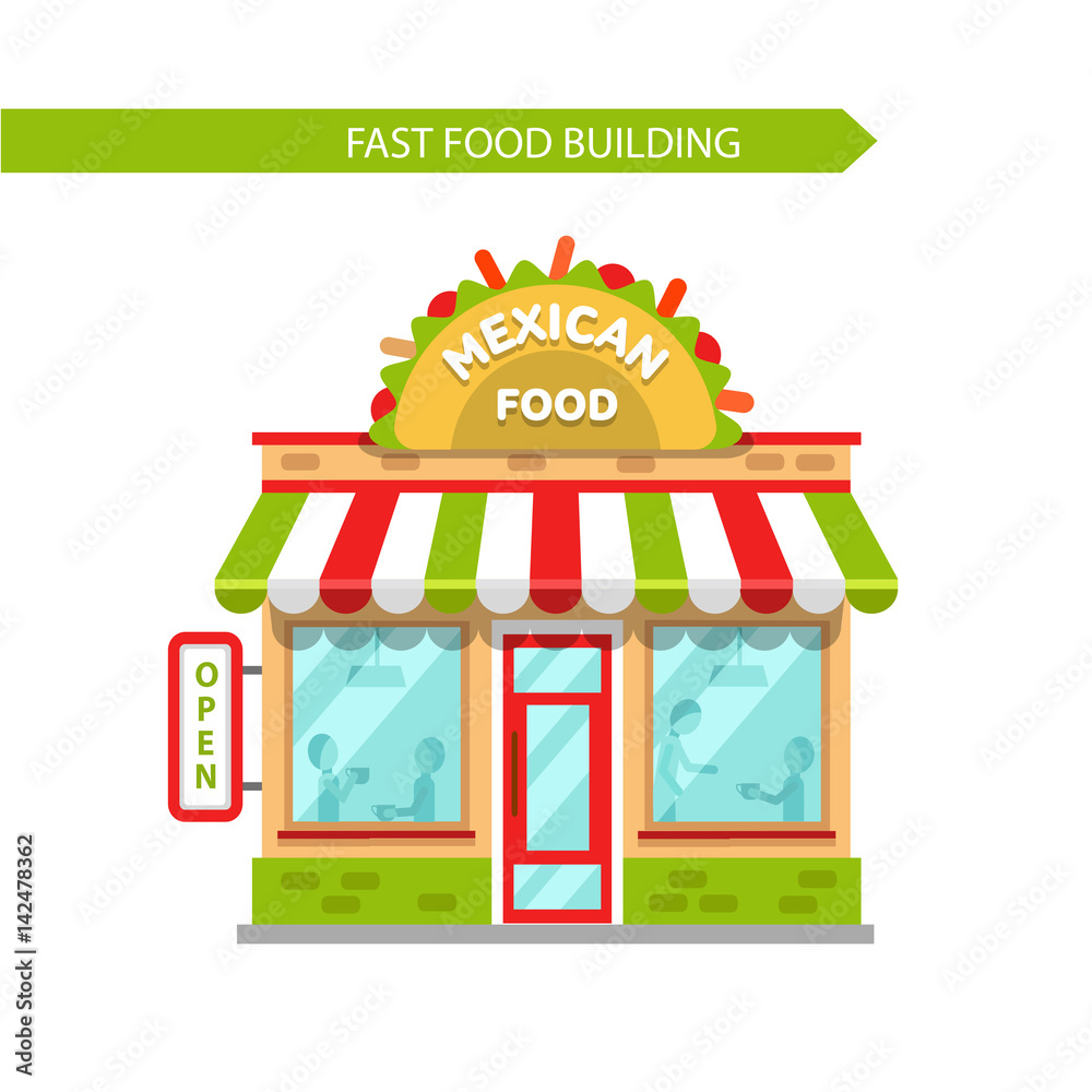 Restaurant Building Clip Art