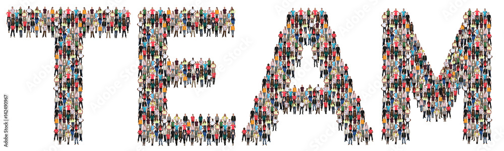 Team Teamwork Erfolg erfolgreich zusammen Leute Menschen People Gruppe Menschengruppe Stock-Foto ...