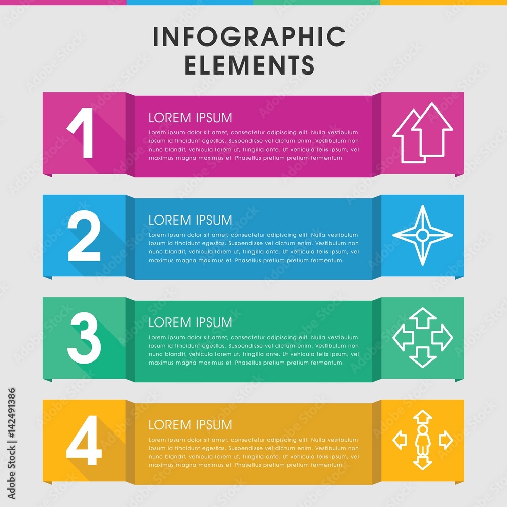 Orientation infographic design with elements. Stock Vector | Adobe Stock