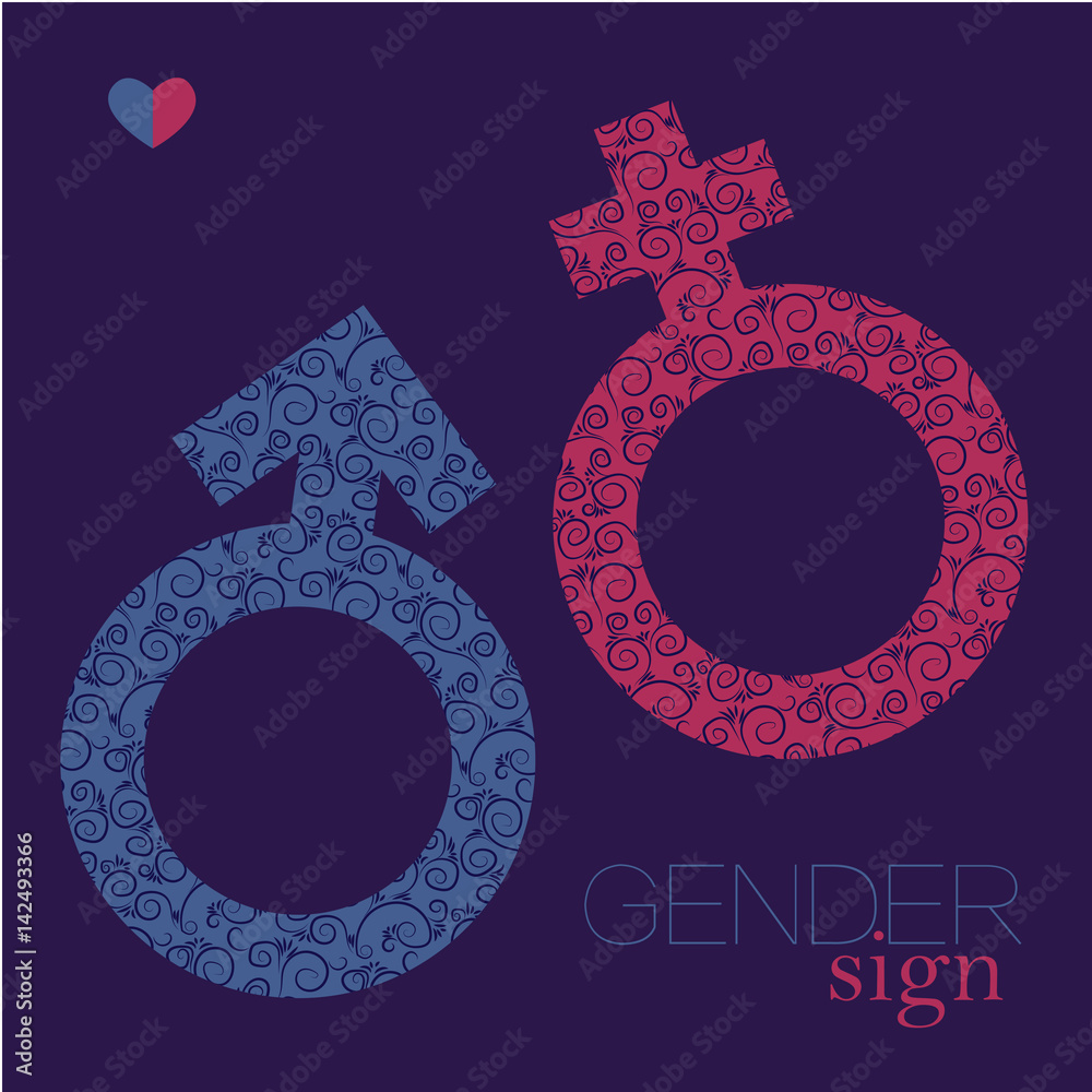 Sex sing. gender equality icon. Man and woman symbol Stock Vector ...