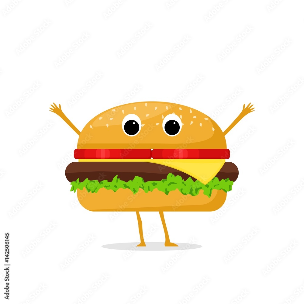 Burger Face Clip Art