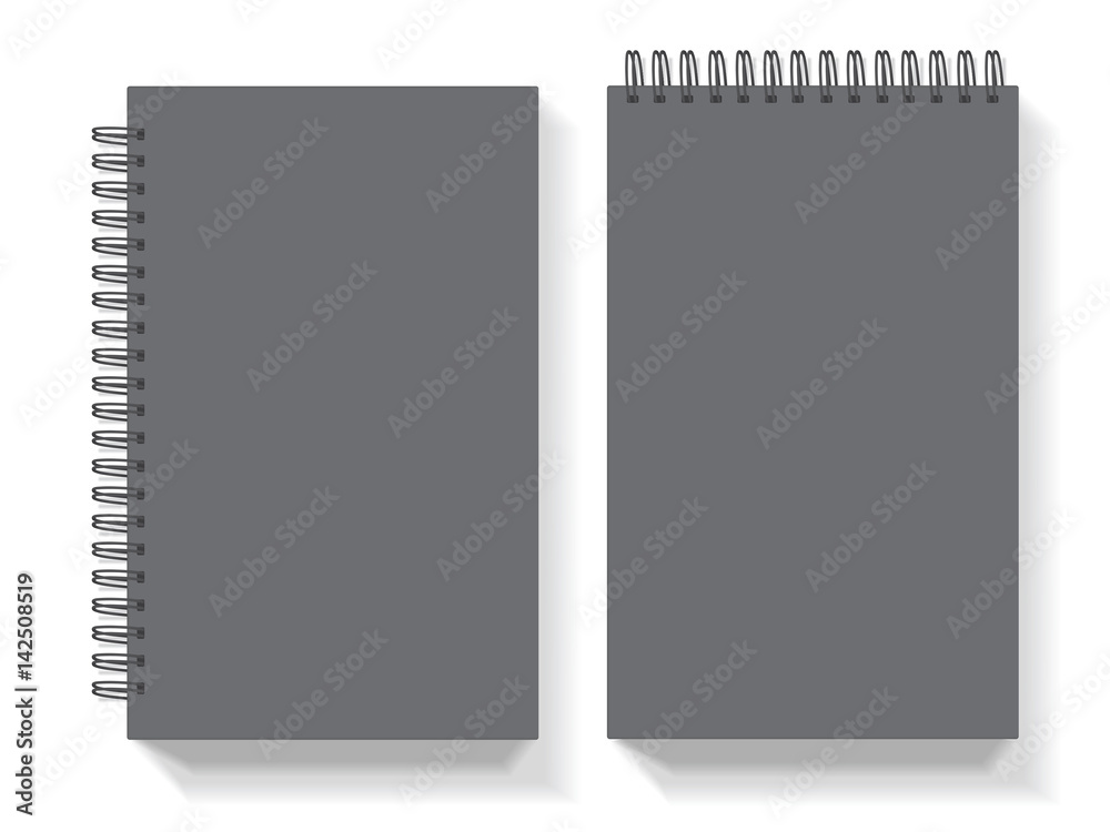 Notebook for your design and logo. Mock up Stock Vector | Adobe Stock