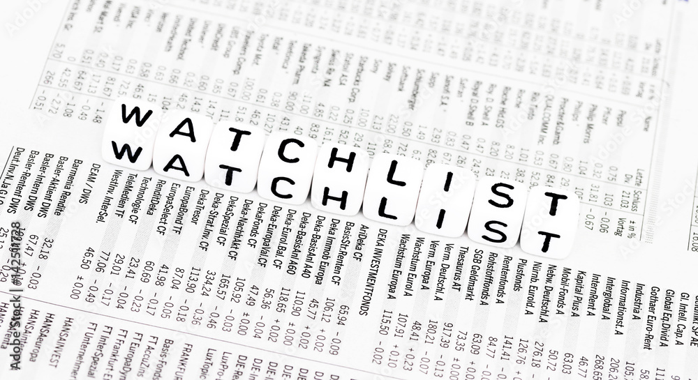 Watchlist Stock-Foto | Adobe Stock