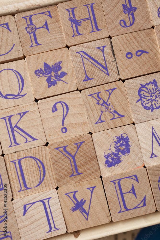 stamps word letters Stock Photo | Adobe Stock